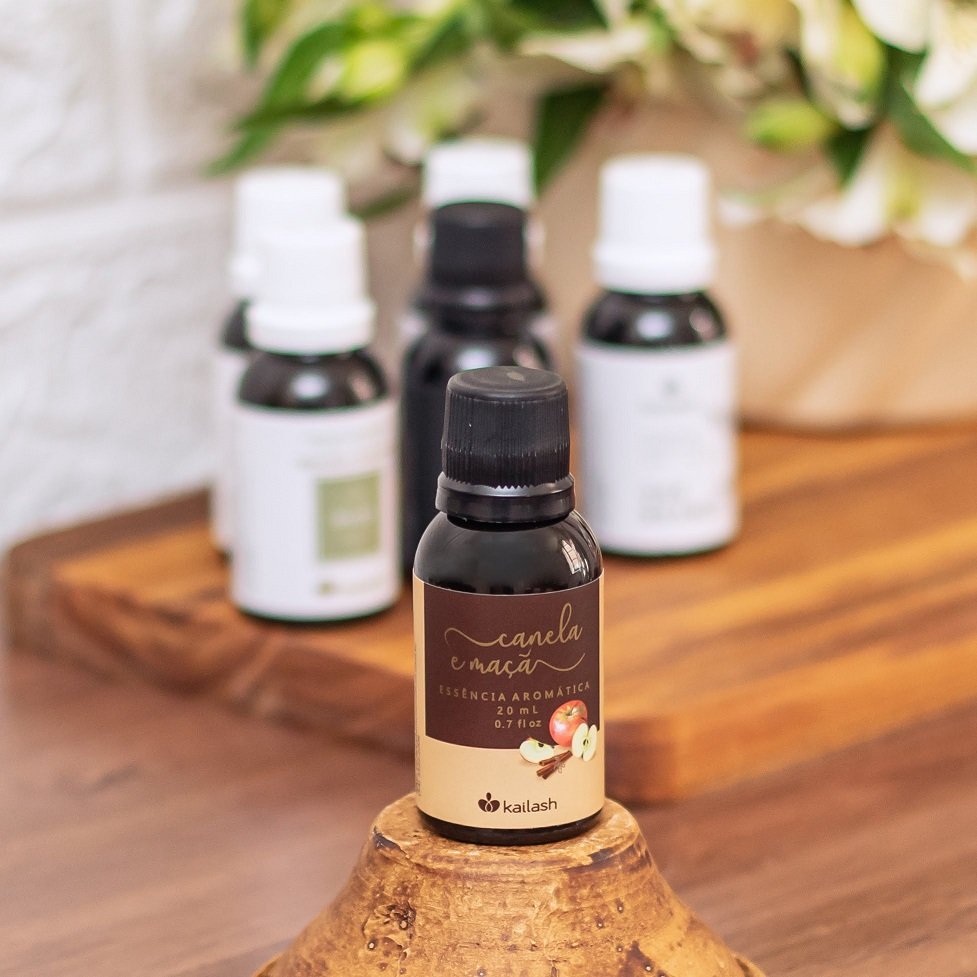 ESSÊNCIA AROMÁTICA CANELA E MAÇÃ 20ML - KAILASH